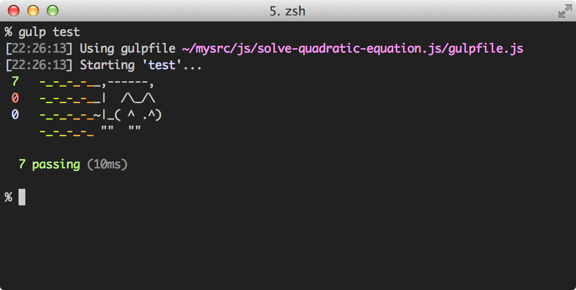 Gulp Webpack Mocha Assertでブラウザとコンソール両方でテストするサンプル Javascript Qiita 
