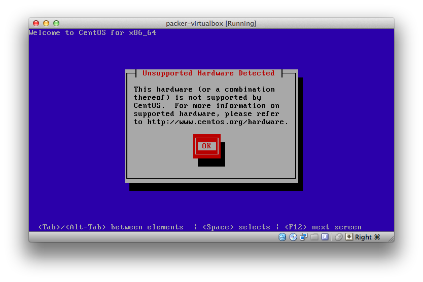 Skip 'Unsupported Hardware Detected' in kickstart while installing CentOS