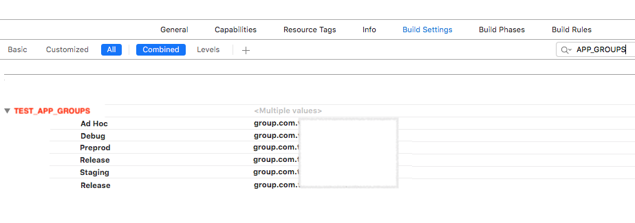 ビルド環境によるApp Groupsを変更する設定方法 #Swift - Qiita