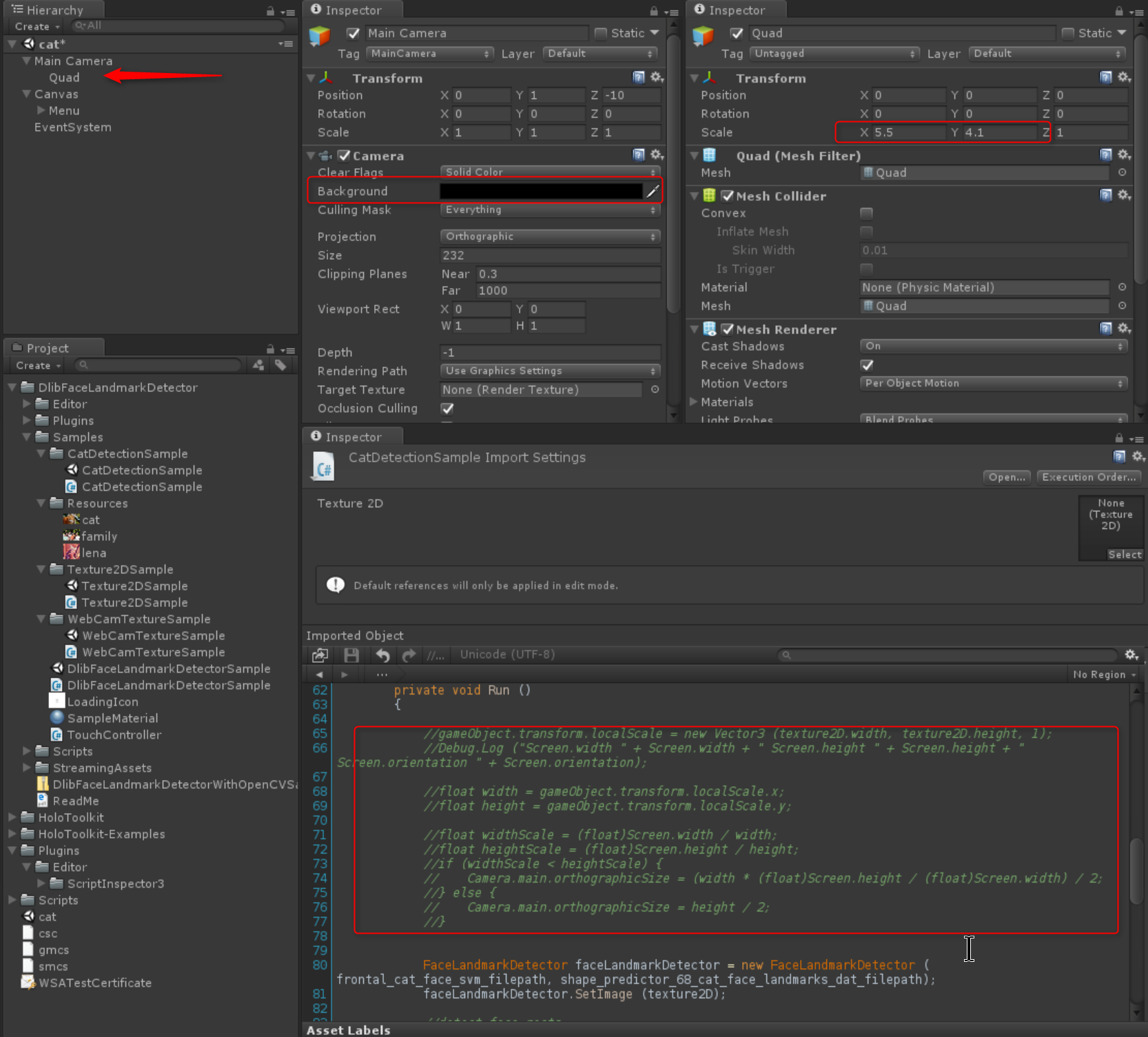 HoloLensで猫の顔を認識する Dlib FaceLandmark Detector #アセットアドカレ #Unity - Qiita