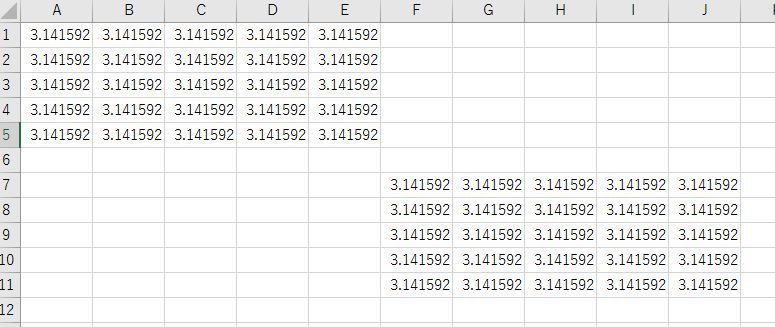 C++ Builder XE4 > Excel + OLE > 5行5列に3.14を代入 | 5行5列の内容をコピー・ペースト #cppBuilder - Qiita