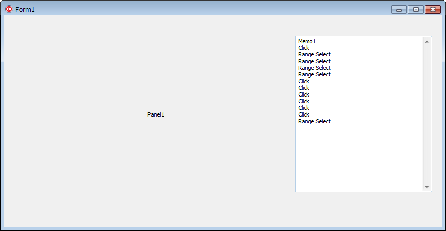 C Builder Xe4 Ui 実装 マウスクリック と マウスでの範囲選択 を判別する Cppbuilder Qiita
