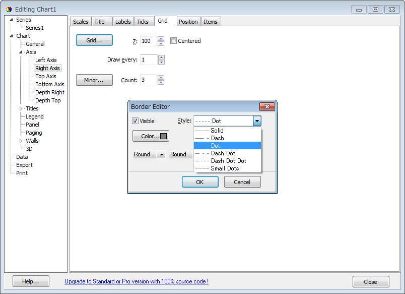 C++ Builder XE4 > TeeChart > グリッド線の太さをコードで変える #cppBuilder - Qiita