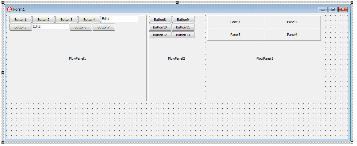 C Builder Xe4 Tflowpanel コンポーネントを自動配置する Cppbuilder Qiita 