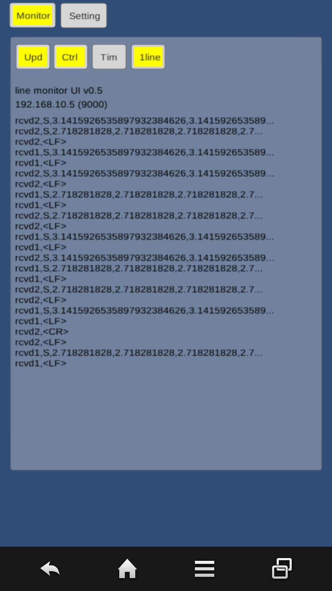 line monitor > UI部分(v0.5, v0.6) > v0.5:1行表示機能の追加 / v0.6:Windows 1024x768対応 ##migrated - Qiita