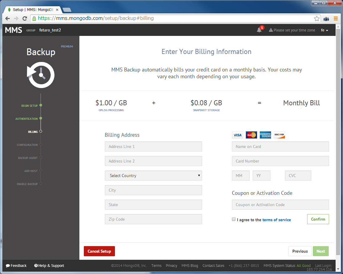 [徹底解説] MongoDBの監視やバックアップができるMMS(MongoDB Management Service)の使い方 #MongoDB - Qiita