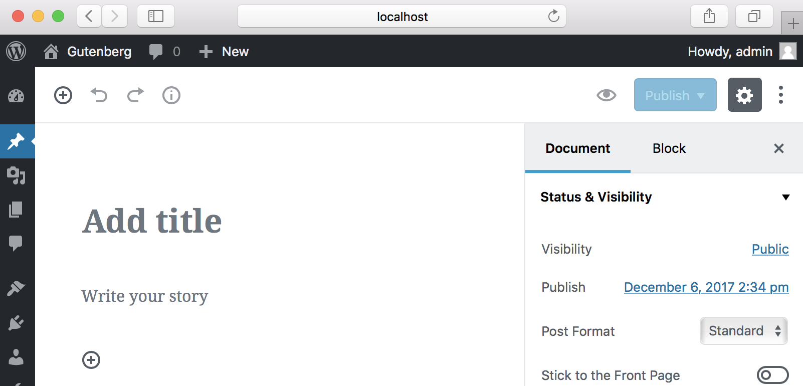 [WordPress] Gutenbergことはじめ #Docker - Qiita