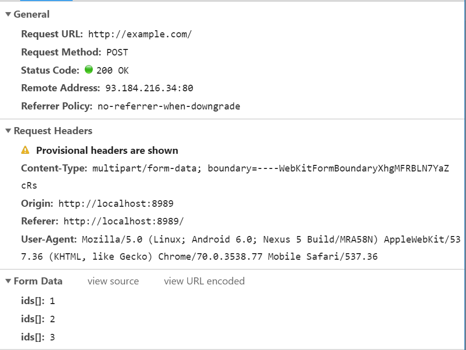 fetchに渡すFormDataに key[]=value 方式で配列を詰める #JavaScript - Qiita