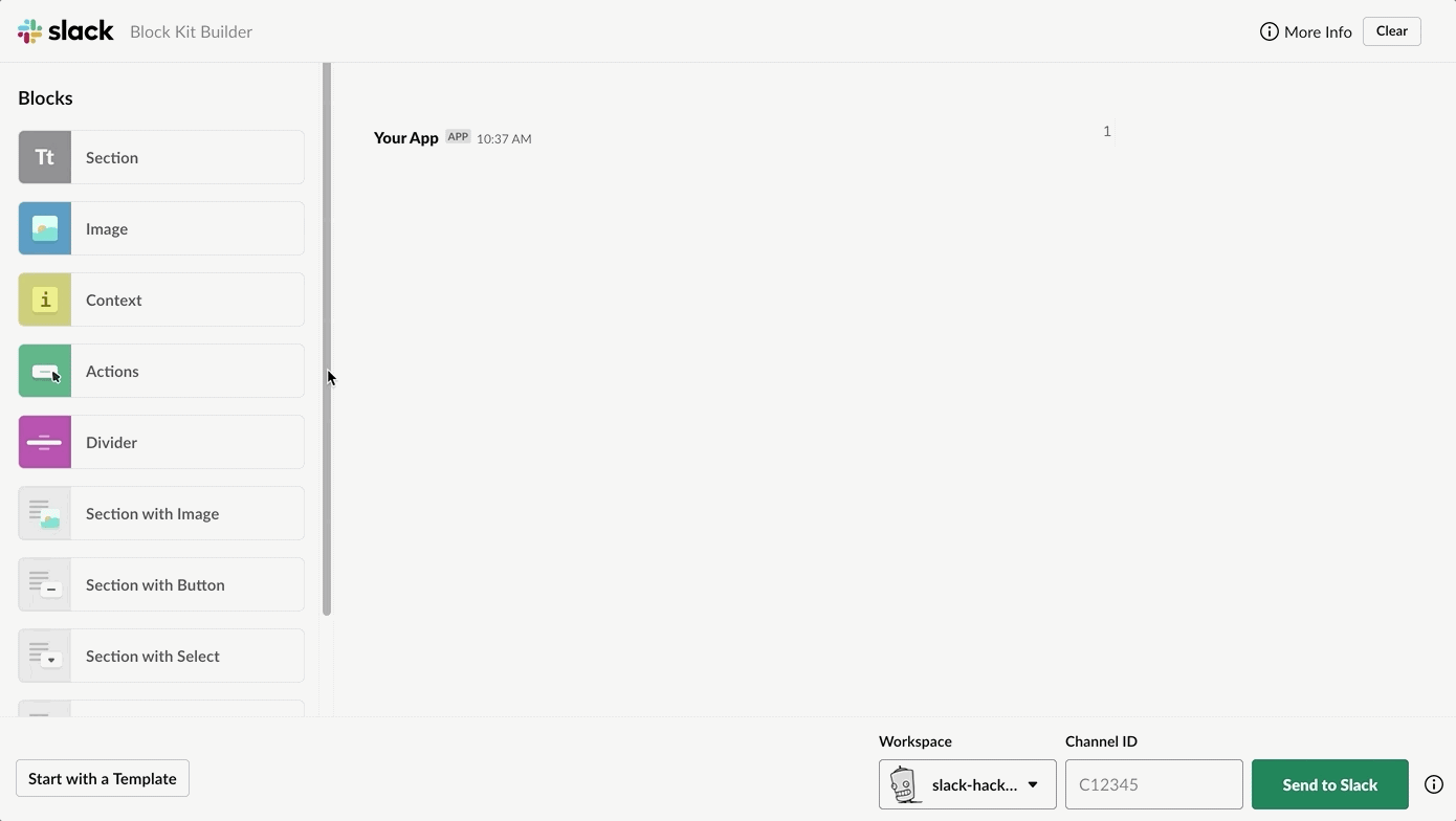 Slack API 新機能の Block Kit を使ってより情報的なレストラン検索コマンドを作ろう #JavaScript - Qiita