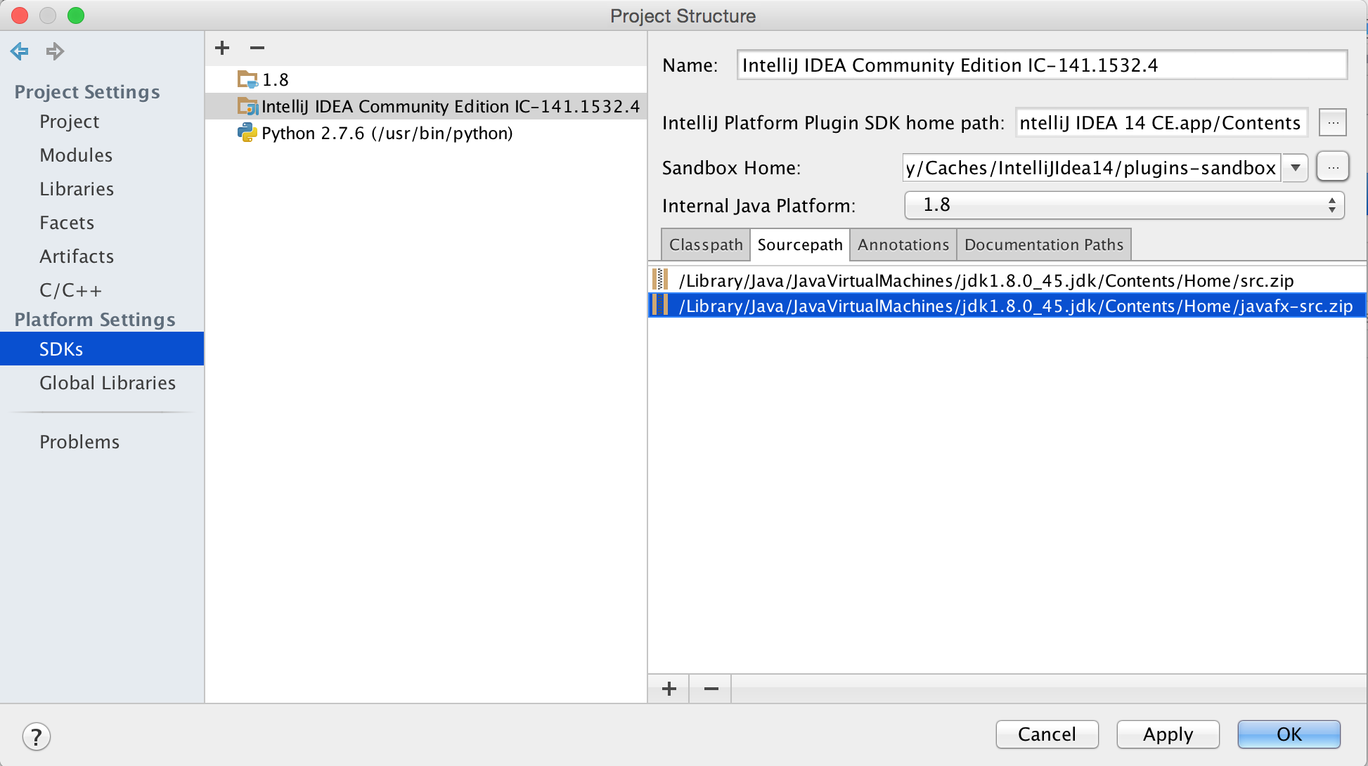 IntelliJ Plugin開発準備（Mac編）：IntelliJ IDEA Community EditionのSDKとソースコードをセットアップ #intellij-plugin - Qiita
