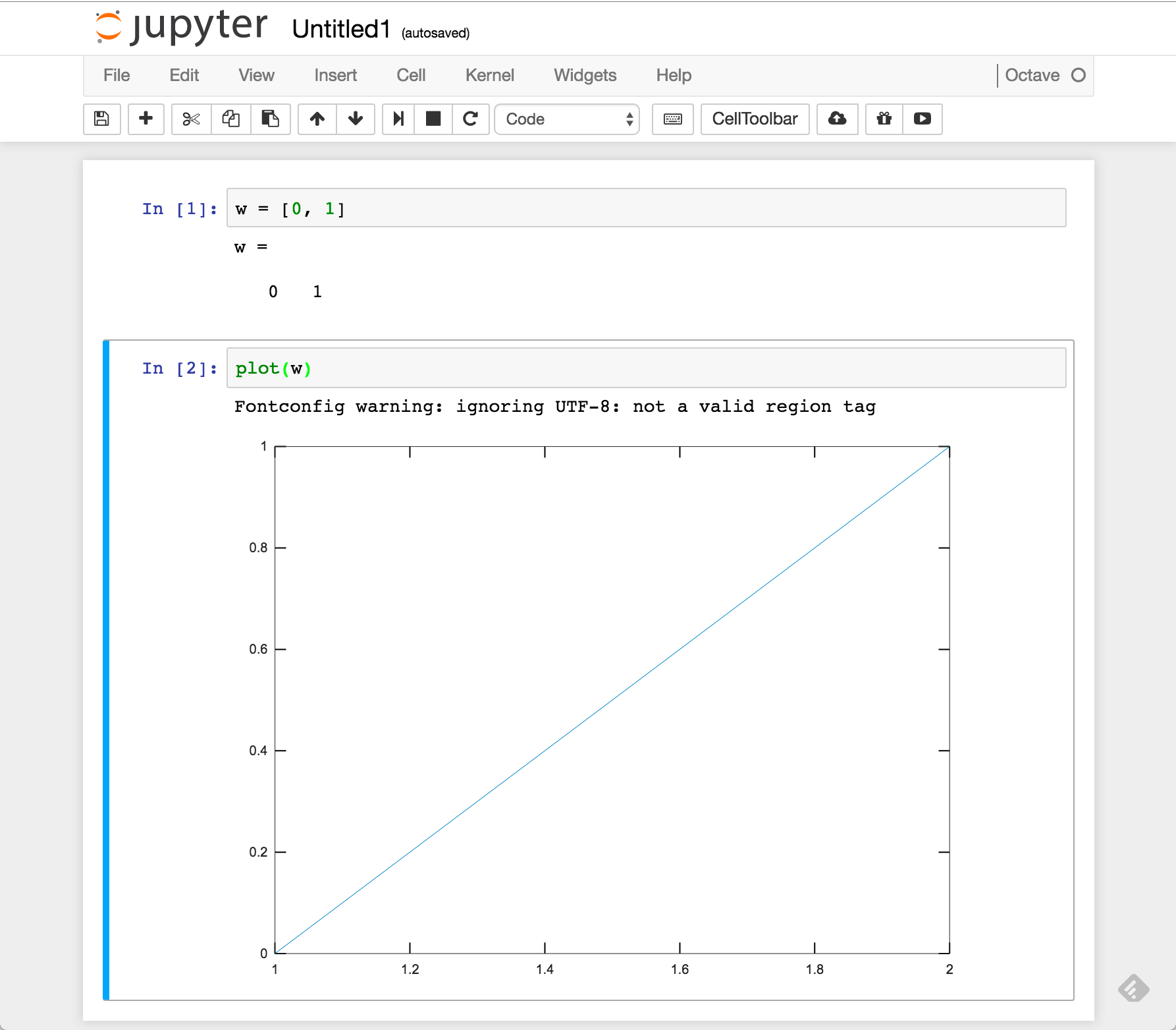 OctaveをJupyter notebookで使う #Jupyter - Qiita