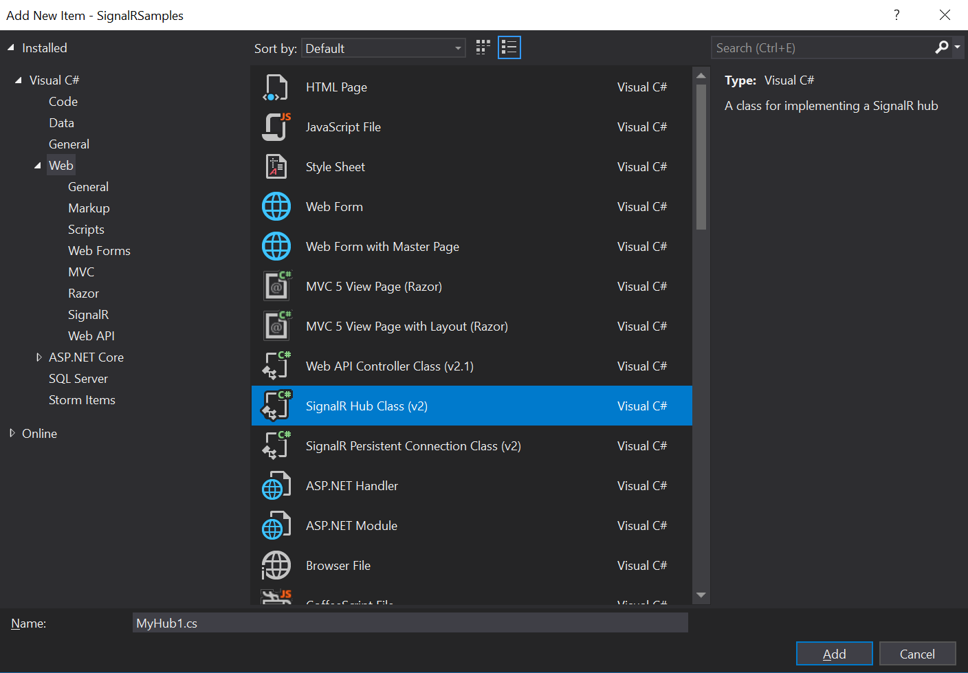 SignalR でChat アプリを作ってみた #SignalR - Qiita