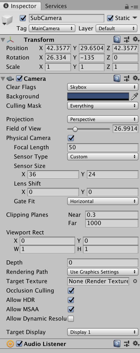 Unityにおいてボタンでカメラの切り替えを行う。 Qiita