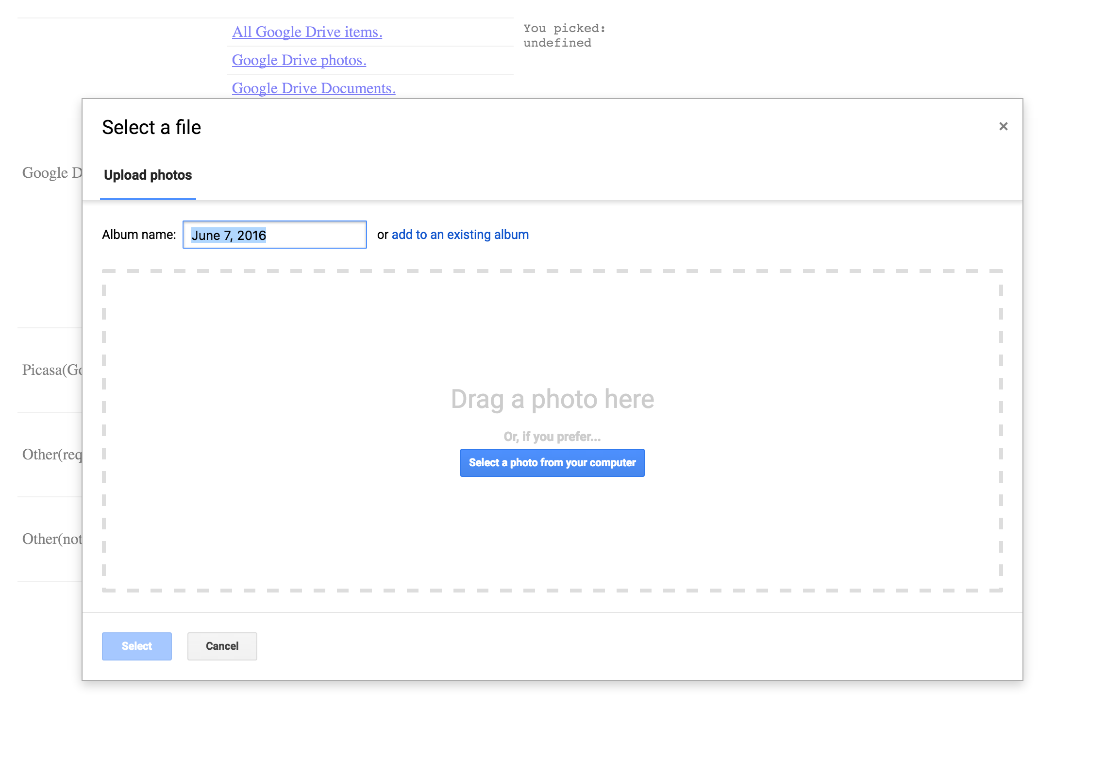 Google Pickerを使ってWebサイトのUXを向上させよう #JavaScript - Qiita