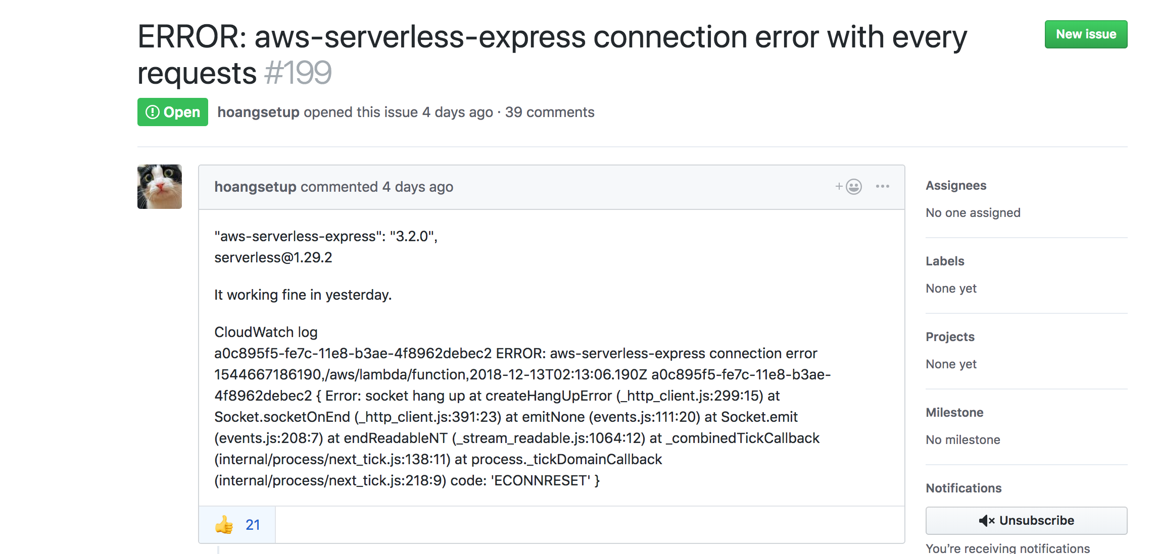 AWS Serverless Expressでlambdaの障害が起きて困った話 #serverless - Qiita