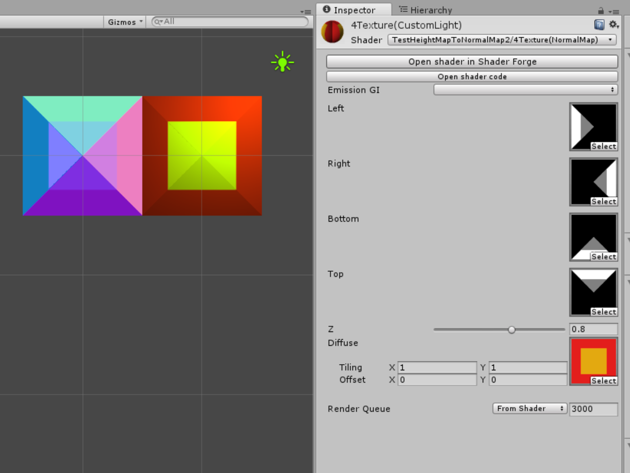 [Unity] 4枚のテクスチャからNormalMapを生成する処理をShaderForgeで試す #shaderforge - Qiita