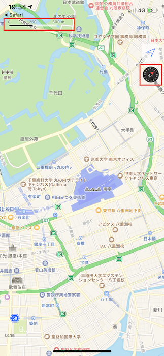 Swift MkMapViewで地図アプリ作成してみた（06）- スケールバーとコンパスを追加する #Mkmapview - Qiita