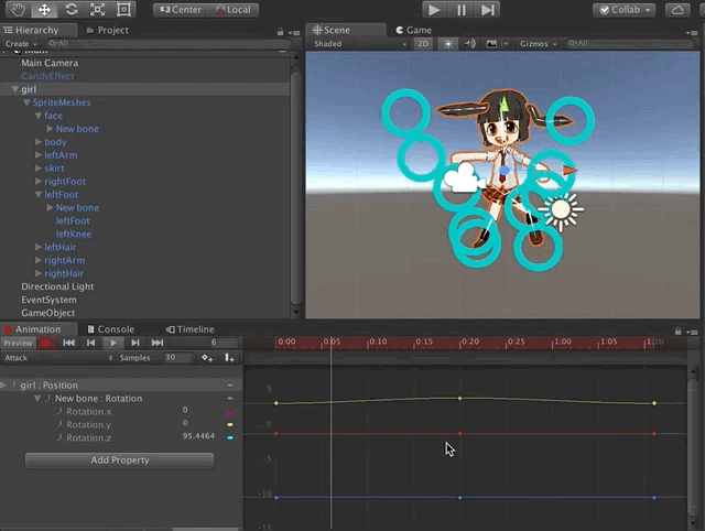 Anima2D入門〜実践(アニメーション作成)編〜 #Unity2D - Qiita
