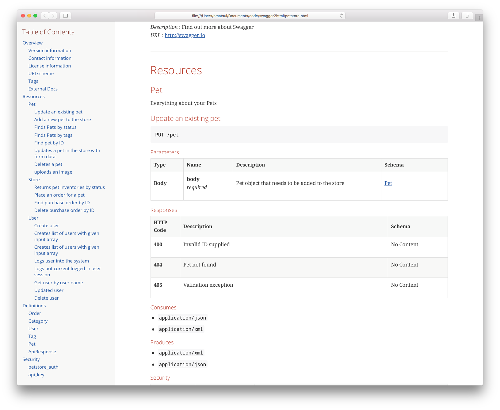 Swagger YAMLファイルをHTMLへ変換するdocker image #dockerfile - Qiita