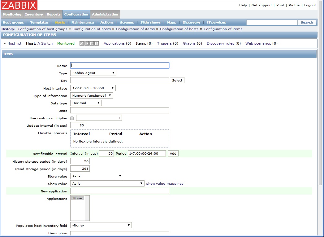 SNMP対応スイッチのポートトラフィックをZabbixで監視する #zabbix - Qiita