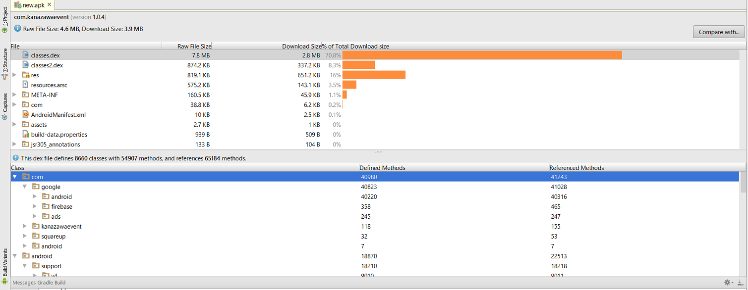 APK Analyzer使ってみた #Android - Qiita