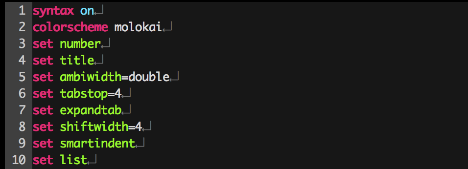 vimのカラースキーム (colorscheme) を "molokai" に設定する #Vim - Qiita