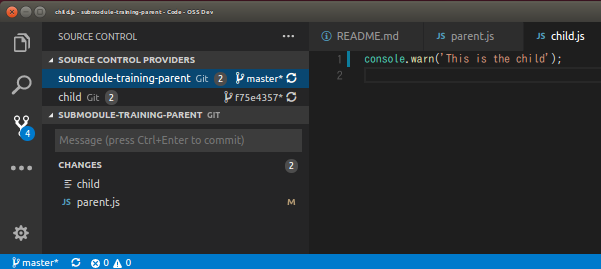 Visual Studio Code の git submodule 対応を試してみる #Git - Qiita
