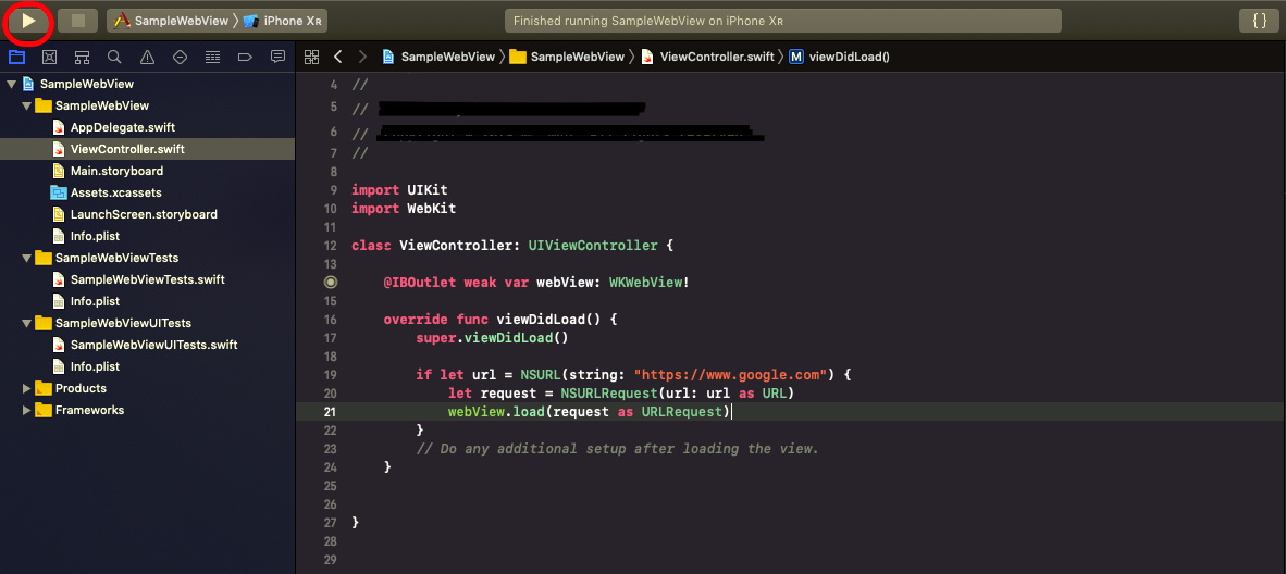 WebKit View(WKWebView) を実装 #Swift4.2 - Qiita