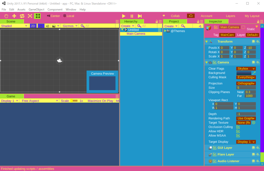 【Unity】Unity エディタのデザインを変更することができる「Zios Themes」紹介 #Unity3D - Qiita
