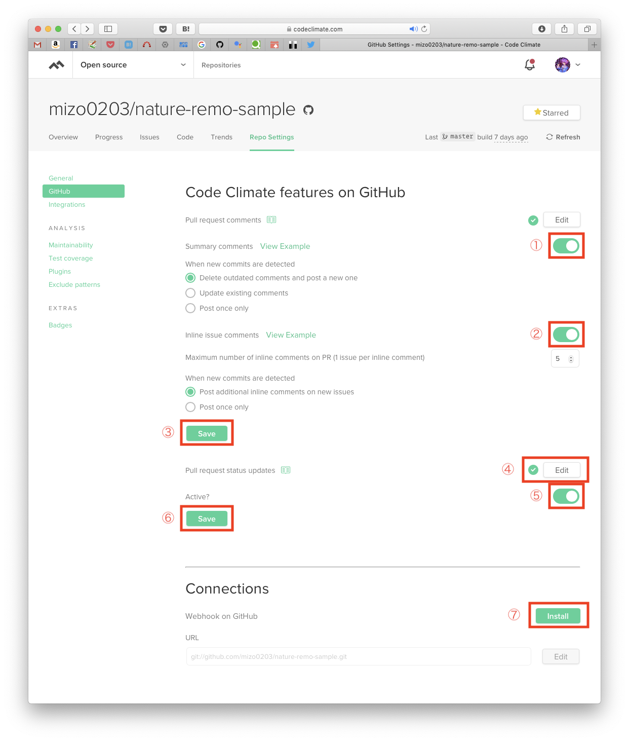 GitHub + Code Climate で Pull request の度に保守性を自動チェックする #CodeClimate - Qiita