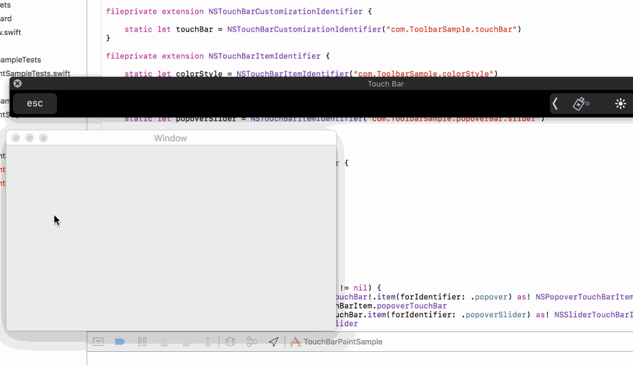TouchBarを使ったペイントのサンプル #Swift - Qiita