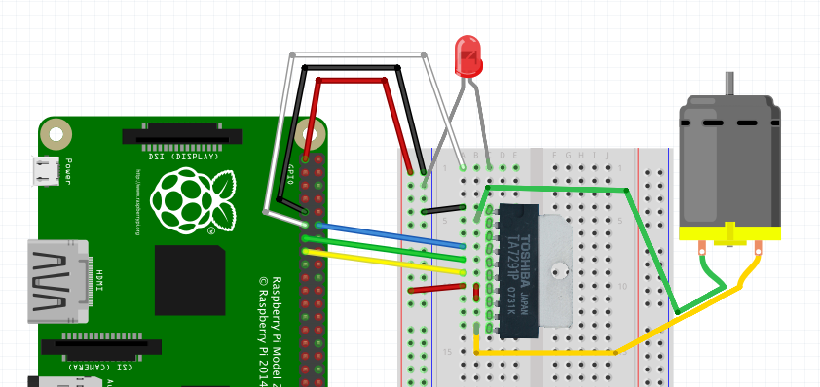 Raspberry piでDCモータやLEDをオン・オフする #RaspberryPi - Qiita