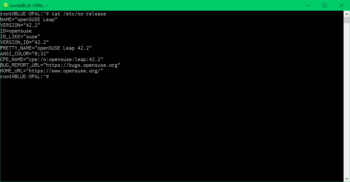 WSL (Windows Subsystem for Linux) を使ってWindows 10でopenSUSEを動作させみた ...