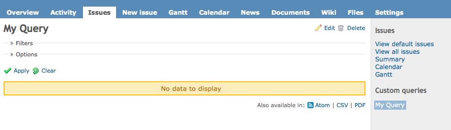 Redmine でチケット一覧にデフォルトのカスタムクエリを設定できるプラグイン #Ruby - Qiita