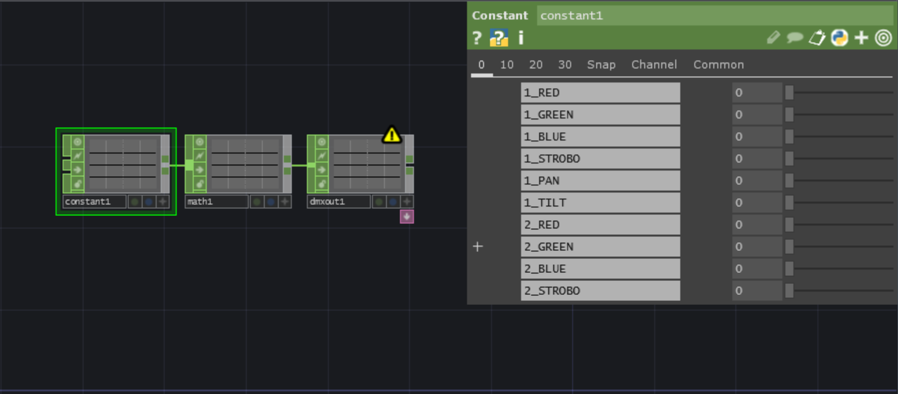 TouchDesignerをつかってムービングライトをKinectで制御する #DMX - Qiita