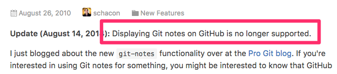 git notes でコミット自体を変更せずに git に注釈を残す #Git - Qiita