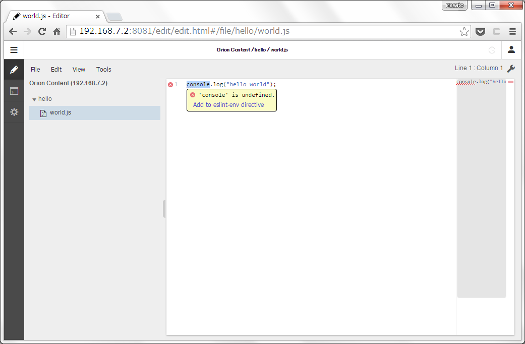 BeagleBone BlackのUbuntu14.04.1にEclipse Orionをインストールする #Node.js - Qiita