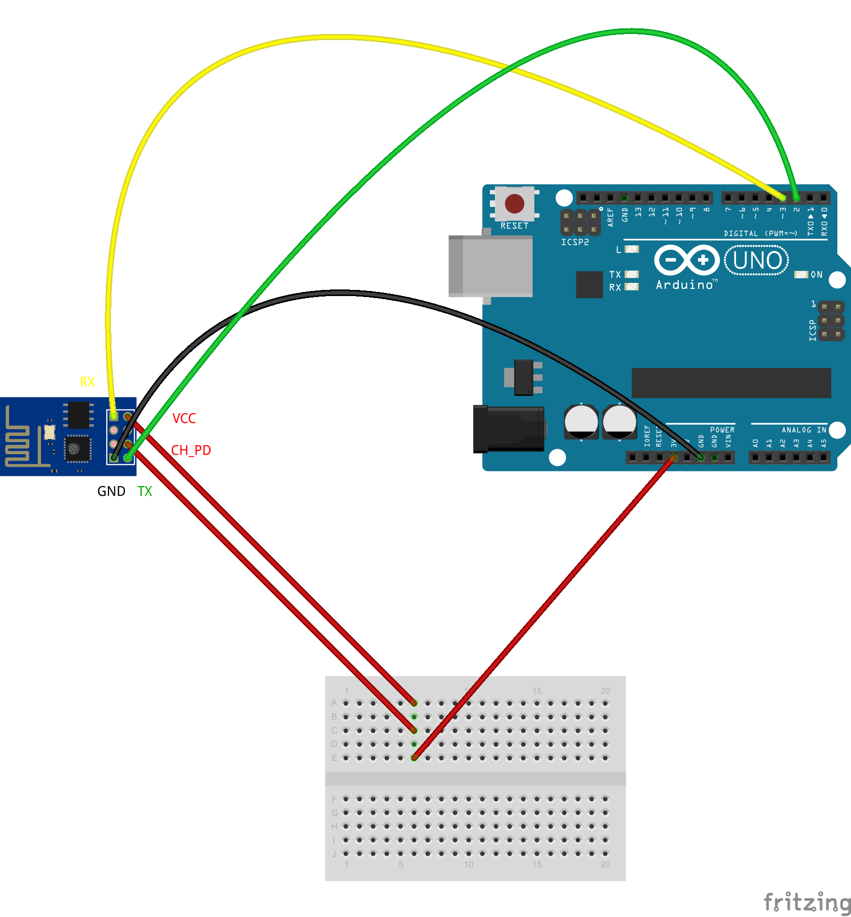 ESP8266のWi-FiをArduinoから使いHTTPクライアントにする #Arduino - Qiita