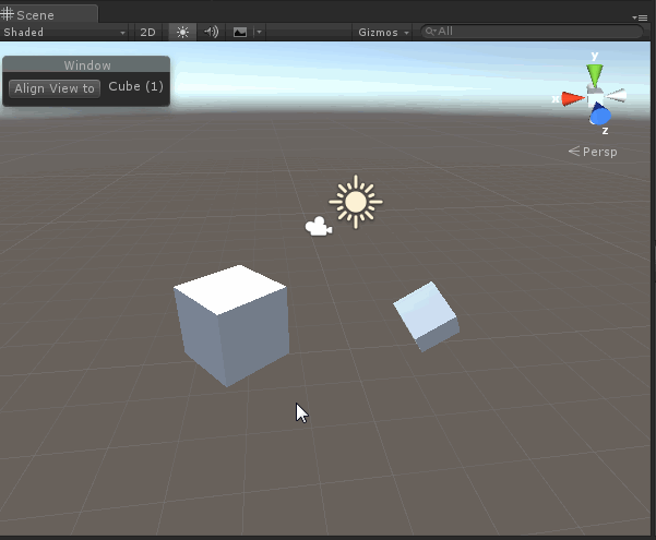 【unityエディター拡張】align View To Selected を Sceneビューから実行するボタンを作ってみた Unity Qiita
