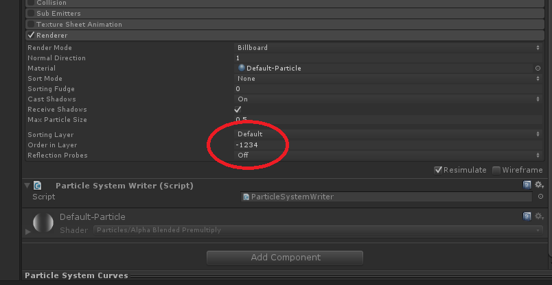 【Unity】ParticleSystemのsortingOrderをスクリプト側から変更する #unity5 - Qiita