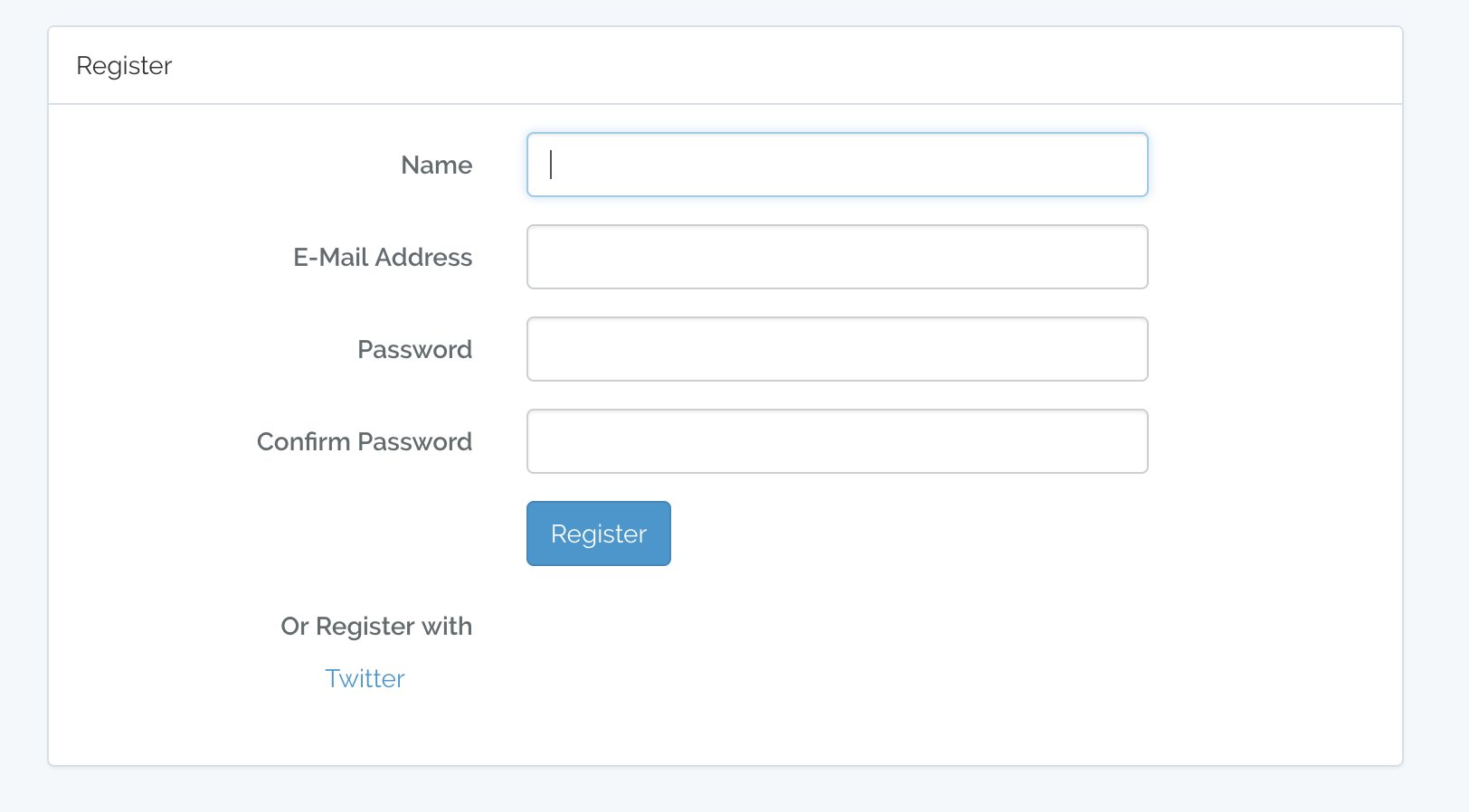 [備忘録] Laravel5.5をSocialiteでTwitterログインをやろうとしたらハマった[Laravel] #PHP - Qiita