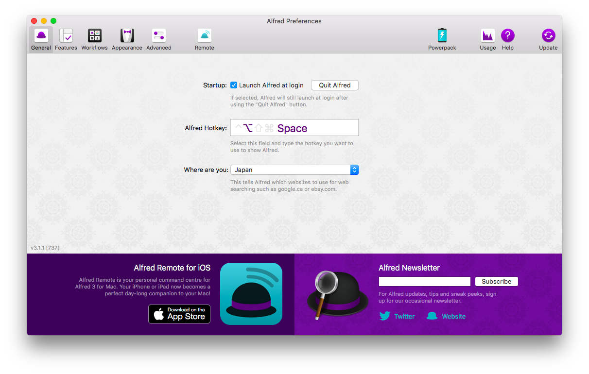 Alfredの 設定 & Tips メモ #Mac - Qiita