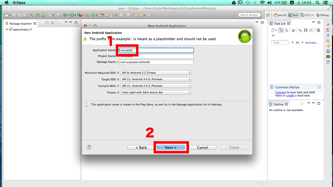 Eclipse 上で Android NDK プロジェクトを作成する方法 #Java - Qiita