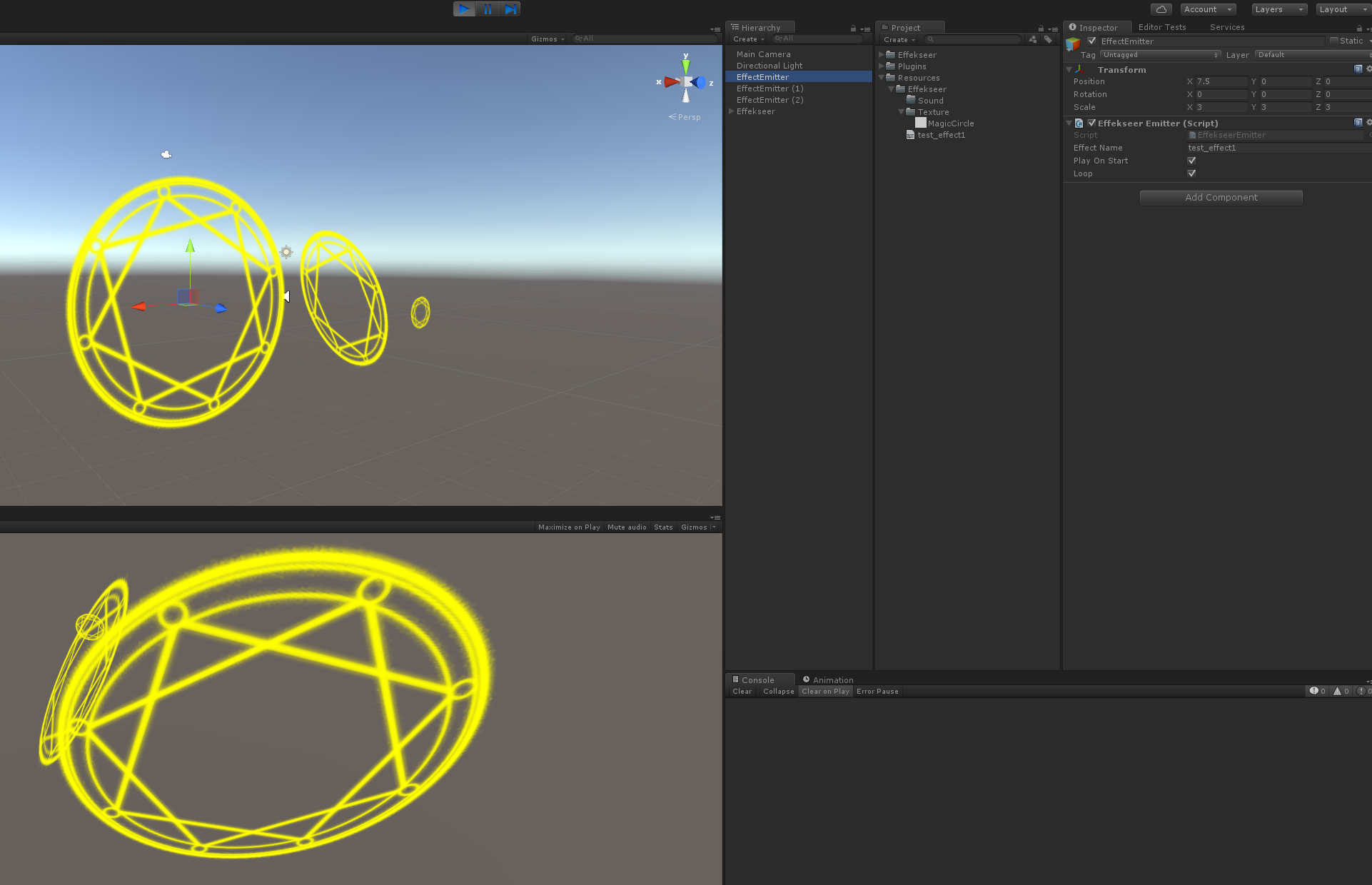 Effekseerでエフェクトを作成してUnityで再生する #Unity - Qiita