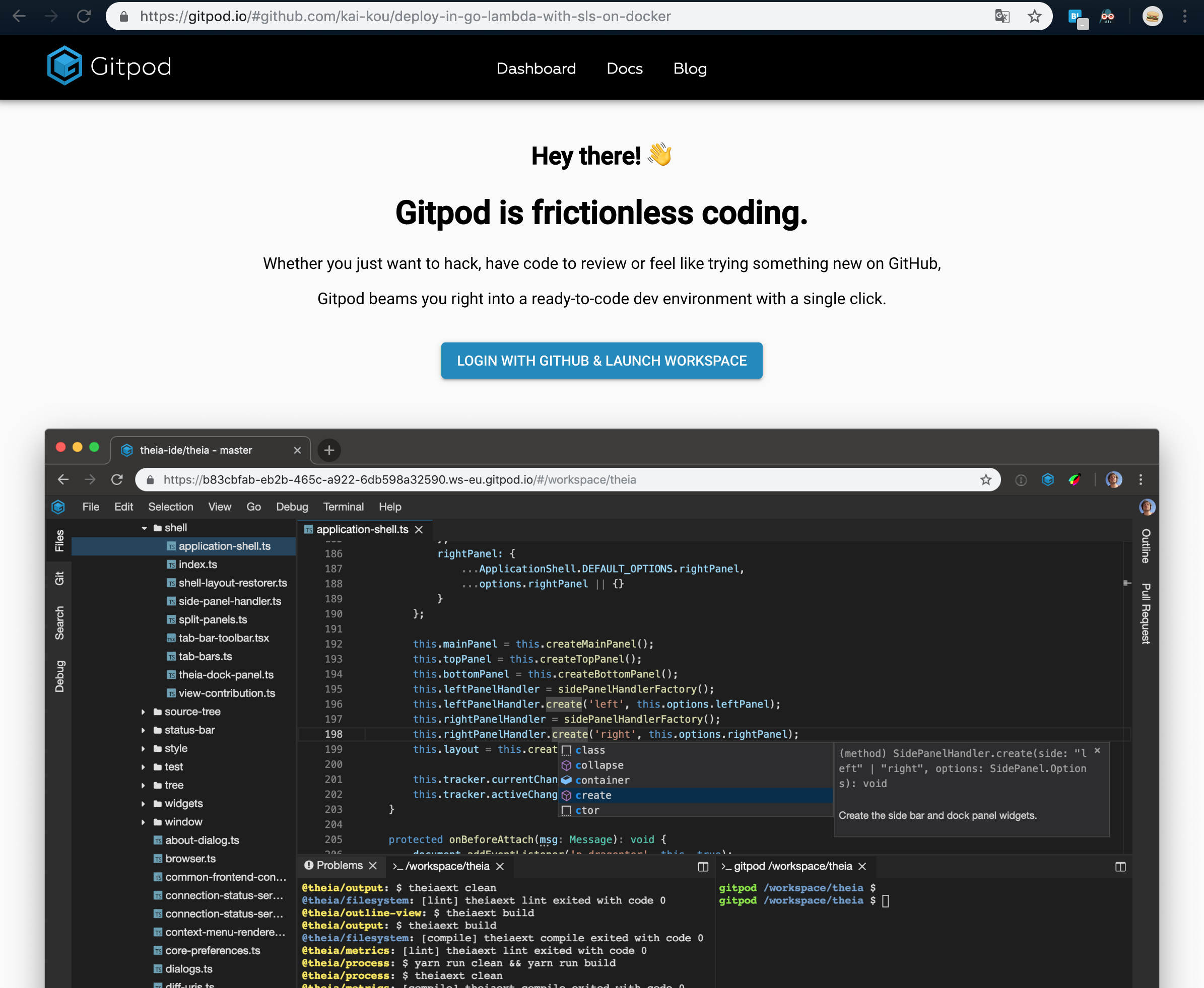 クラウドIDE「Gitpod」を試してみたら予想以上に使えそうだった #GitHub - Qiita