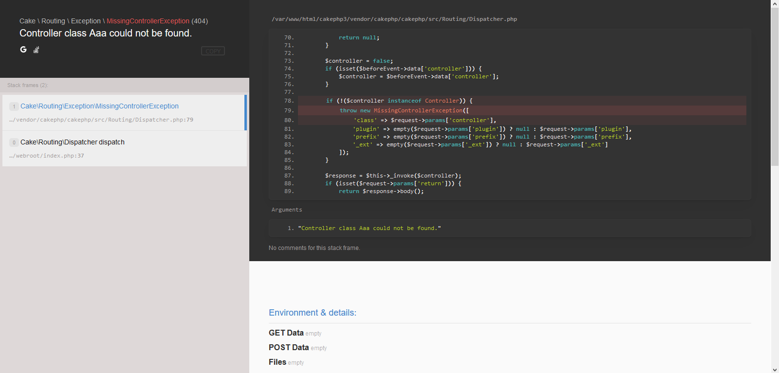 whoopsでエラー画面をリッチにしよう！！ #PHP - Qiita