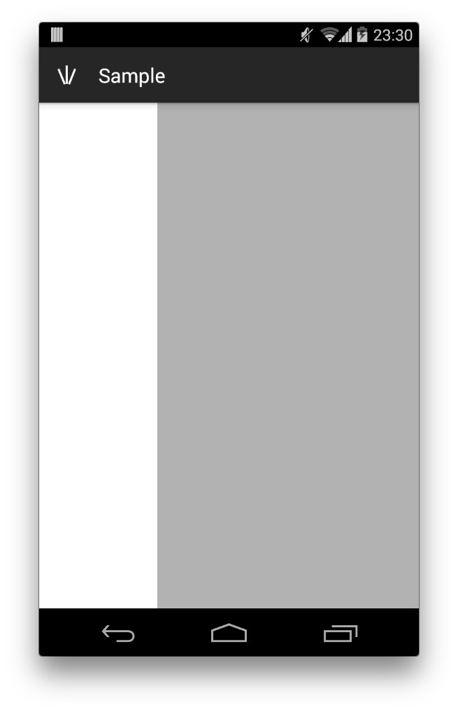AppCompat v21 と Navigation Drawer でアニメーションインジケータ #Android - Qiita