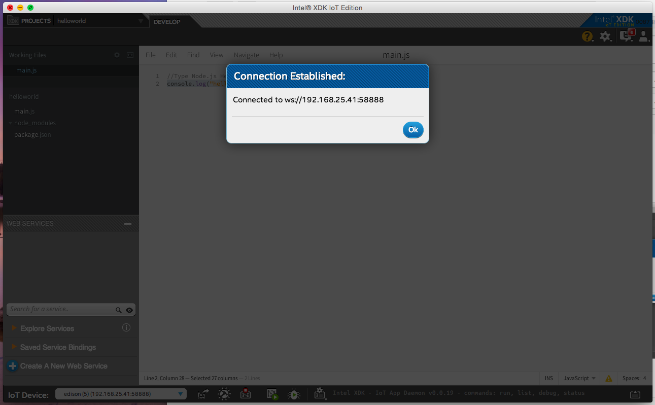 Intel EdisonでIntel XDK for IoTを使う #Node.js - Qiita