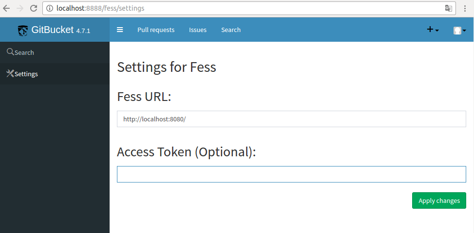 GitBucketで高速に横断検索するためのプラグイン #Fess - Qiita