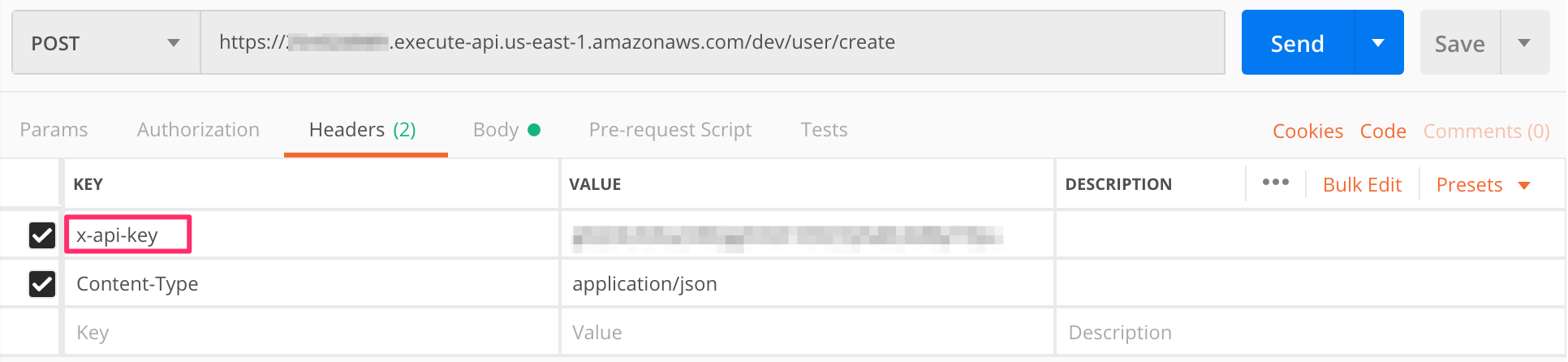 PostmanからAPI Gatewayのパラメータ付きPostメソッドを叩く #AWS - Qiita